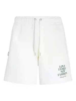 FAMILY FIRST Logo Drawstring Shorts White