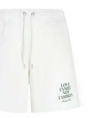 FAMILY FIRST Logo Drawstring Shorts - White