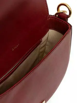 Bally Flap Leather Crossbody Bag