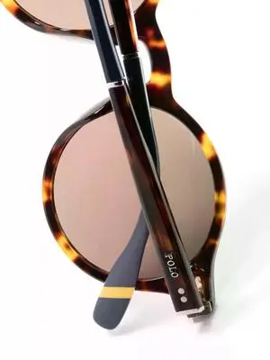 POLO RALPH LAUREN EYEWEAR Tortoiseshell Round-frame Sunglasses