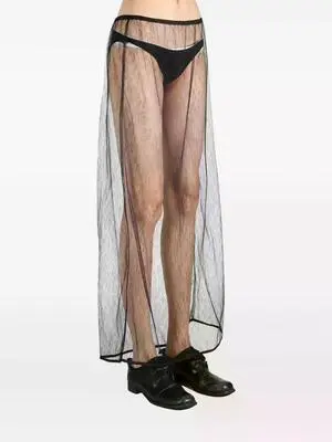 AMOMENTO Sheer Skirt