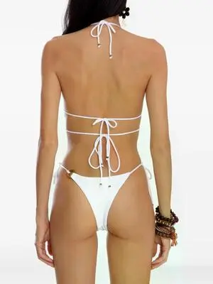 AMIR SLAMA Ring-embellished Triangle Bikini Set