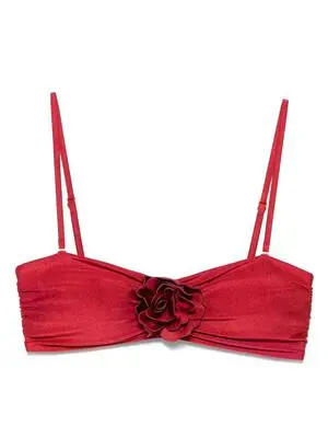 Zimmermann Cascadian Flower Bikini Top - Red