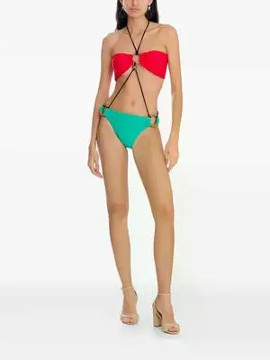 AMIR SLAMA Ring-detail Halterneck Bikini Set