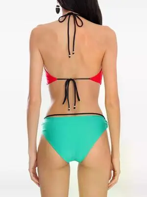 AMIR SLAMA Ring-detail Halterneck Bikini Set