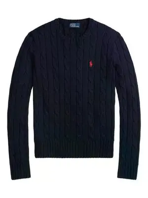 Polo Ralph Lauren Cable-knit Crew-neck Sweater - Blue