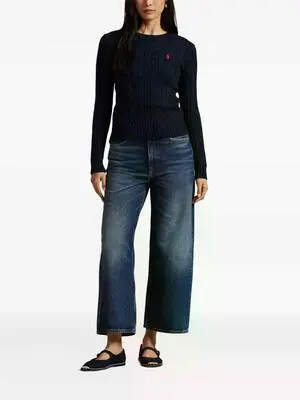Polo Ralph Lauren Cable-knit Crew-neck Sweater - Blue
