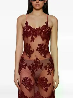 ROBERTA EINER Lace Detailing Mini Dress