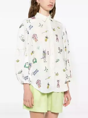 ALEMAIS Long Sleeve Printed Shirt