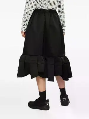 Comme Des Garçons Ruffled Elastic-waist Midi Skirt