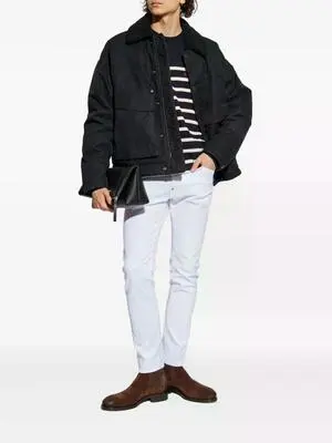 Dsquared2 Striped Sweater With Logo Detail