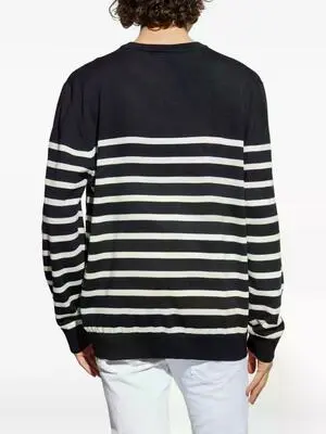Dsquared2 Striped Sweater With Logo Detail