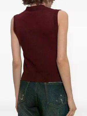 Dsquared2 V-neck Sleeveless Wool Top