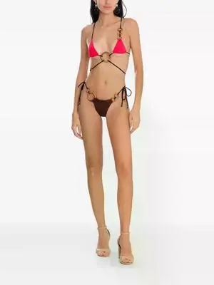 AMIR SLAMA Ring-embellished Bikini Set