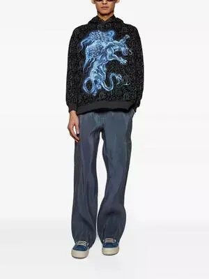 CASELLA MEYER Graphic-print Jacquard Hoodie