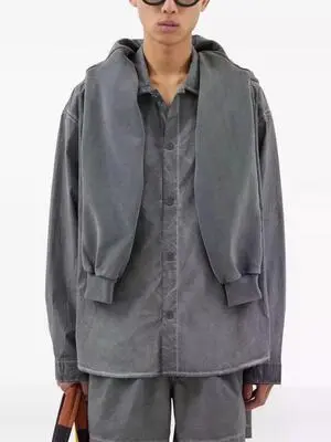 Sunnei Washed-effect Button-up Shirt