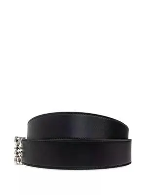 Loewe Anagram Buckle Leather Belt - Black