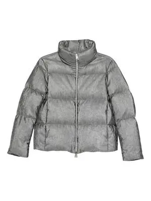 Herno Metallic-effect Quilted Jacket