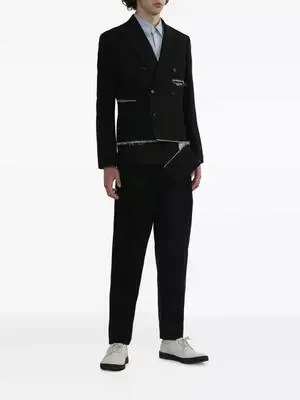 Comme Des Garçons Zip-detail Blazer