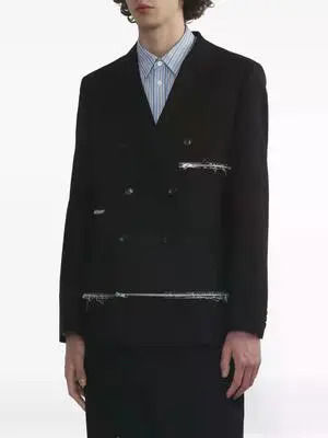 Comme Des Garçons Zip-detail Blazer