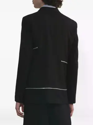 Comme Des Garçons Zip-detail Blazer