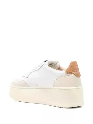 AUTRY Leather And Suede Low Top Trainers