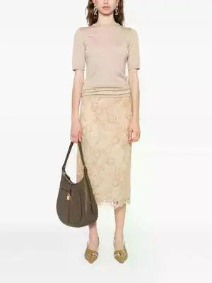 Fabiana Filippi Short-sleeve Cashmere Top