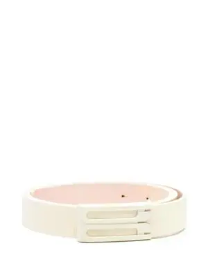 Victoria Beckham Leather Belt - White