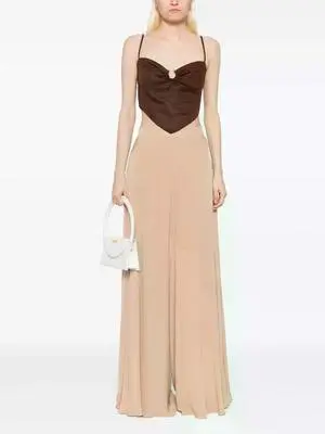Elie Saab Silk Palazzo Pants