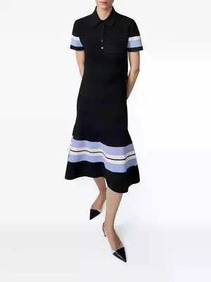 Carolina Herrera Striped Midi Skirt