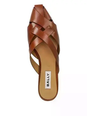 Bally Sylt Brushed Leather Mules