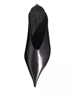 MUGLER Fang Pointed-toe Mules