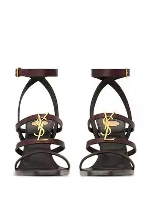 Saint Laurent 90mm Cassandre Wedge Sandals