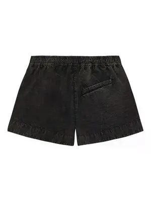 GANNI Logo-appliqué Shorts - Black