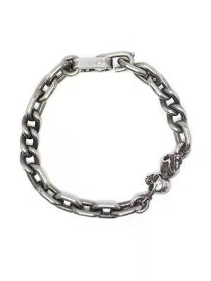 Werkstatt:München Two Skulls Bracelet - Silver