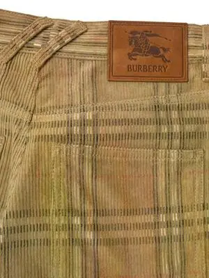 Burberry Checked Corduroy Trousers