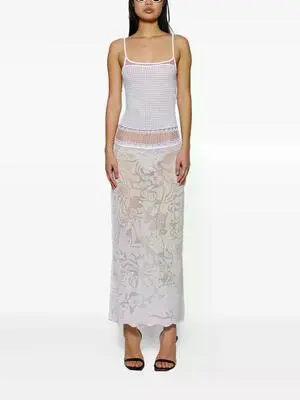 ROBERTA EINER Lace-detailing Midi Dress