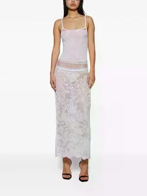 ROBERTA EINER Lace-detailing Midi Dress