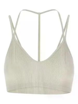 ANDREĀDAMO Fine-ribbed Bra - White