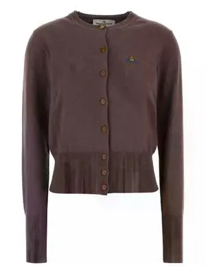 VIVIENNE WESTWOOD Bea Orb-embellished Cardigan - Brown