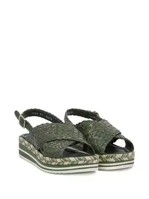 TONI PONS Forli Interwoven Slingback Platform Sandals