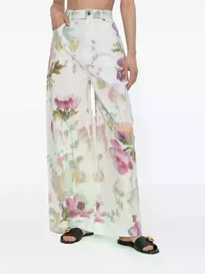 Loewe Floral-print Trousers