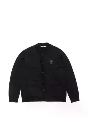 Acne Studios Ribbed Button-up Cardigan - Black