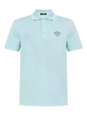 Versace Medusa-embroidered Polo Shirt