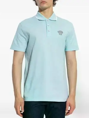Versace Medusa-embroidered Polo Shirt