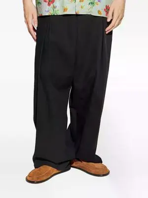 Loewe Pleated-panel Trousers - Black