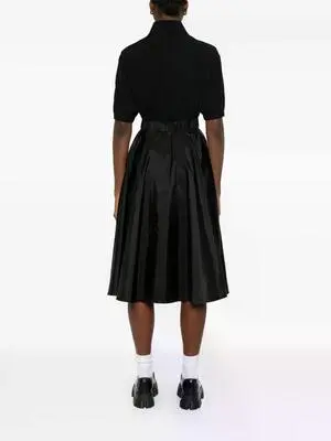 Moncler Zip-up Pleated Midi Dress