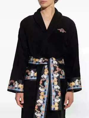 Versace Coral Theatre Robe - Black