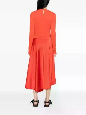 Stine Goya Long-sleeved Asymmetric Dress