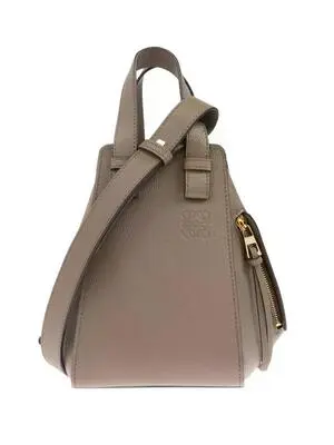Loewe Hammock Leather Tote - Neutrals